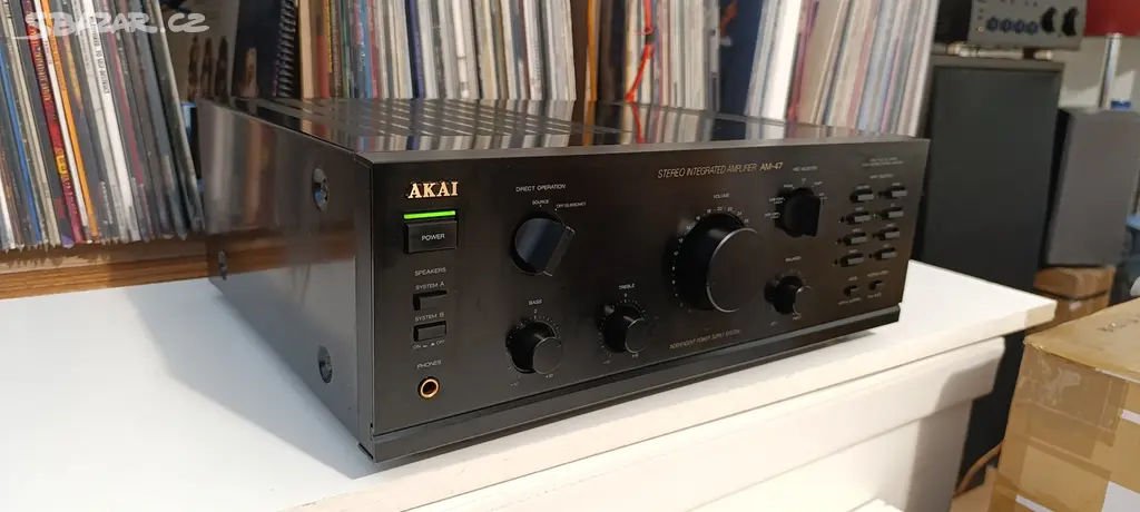 AKAI AM-47 Stereo Integrated Amplifier / PHONO IN - Praha, Čimice - Bazar - Sbazar.cz