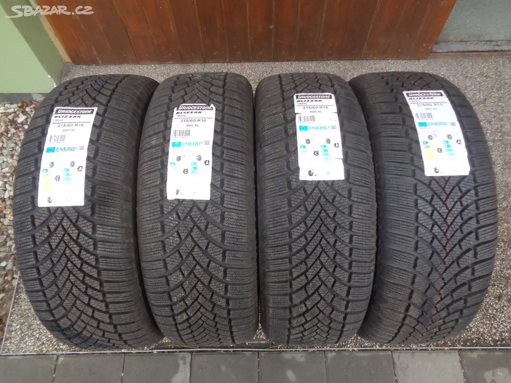 Zimní pneu 215/60/16 R16 Bridgestone - Nové - Zlín - Bazar - Sbazar.cz