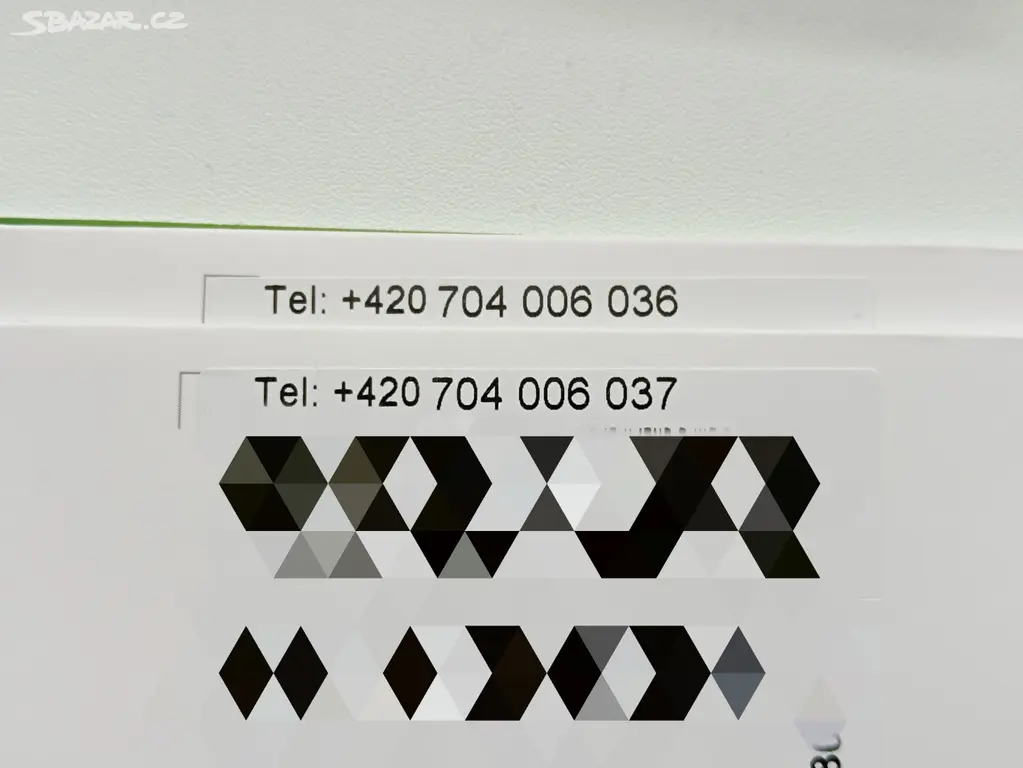 Sim karta, čísla jdoucí za sebou, zlaté číslo, 2ks - Rychvald - Bazar - Sbazar.cz