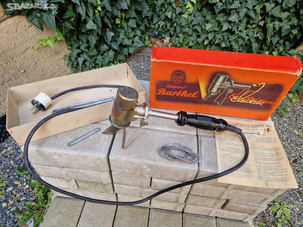 Stará elektrická letovačka páječka Gustav Barthel - Praha - Bazar ...