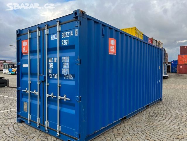 Lodní kontejner 20' modrý po jedné cestě - SKLADEM - Třebíč - Bazar ...
