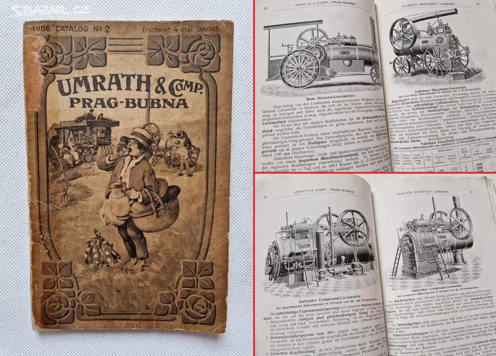 Starý katalog ceník Umrath zemědělské stroje RU - Praha - Bazar - Sbazar.cz
