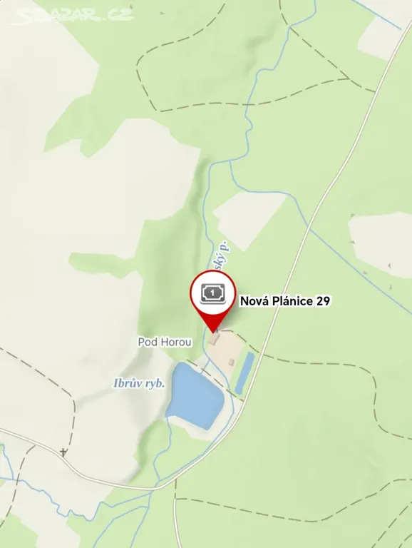 Stavební pozemek a vodní plocha v Nové Plánici - Plánice, Nová Plánice ...