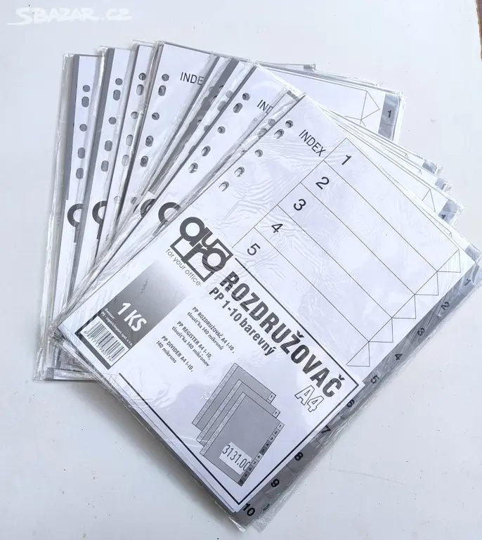 Rozdružovač A4 PP 1-10 čísla - Nižní Lhoty - Bazar - Sbazar.cz