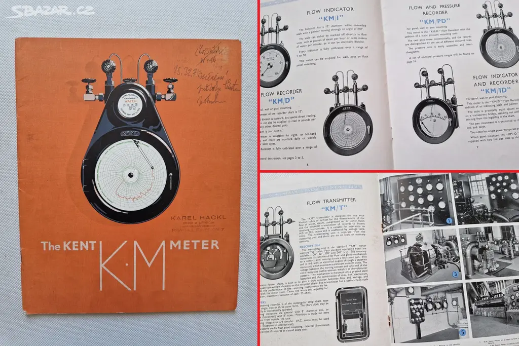 Starý reklamní katalog prospekt Kent Meter měřáky - Praha - Bazar ...