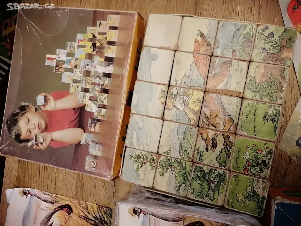 retro hry hračky - retro dřevěné kostky - tofa - Brno, Veveří - Bazar ...