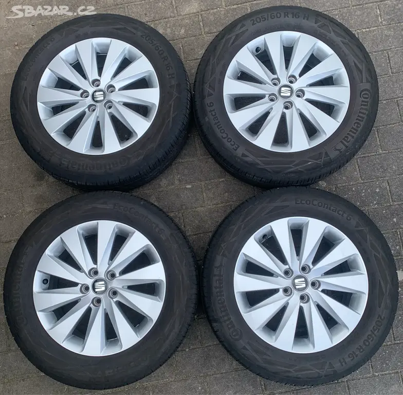 Alu kola originál Seat, 5x100, R16, letní - Plzeň - Bazar - Sbazar.cz