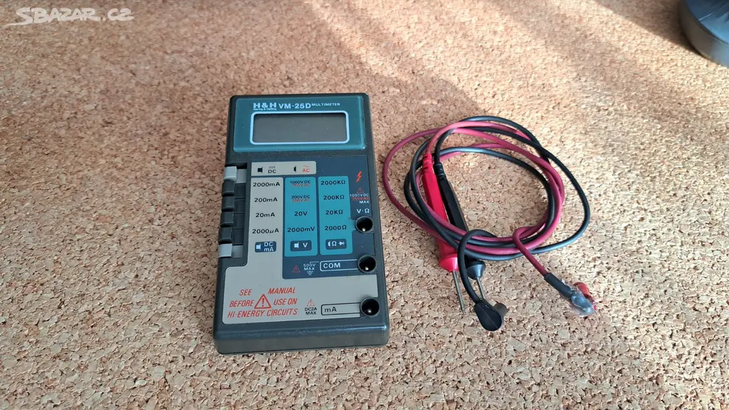 Retro digitální multimeter H&H VM-25D - České Budějovice - Bazar - Sbazar.cz