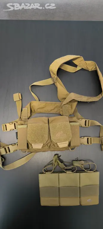 HELIKON Chest-Rig + Insert Triple Carbine Coyote - Benešov - Bazar ...