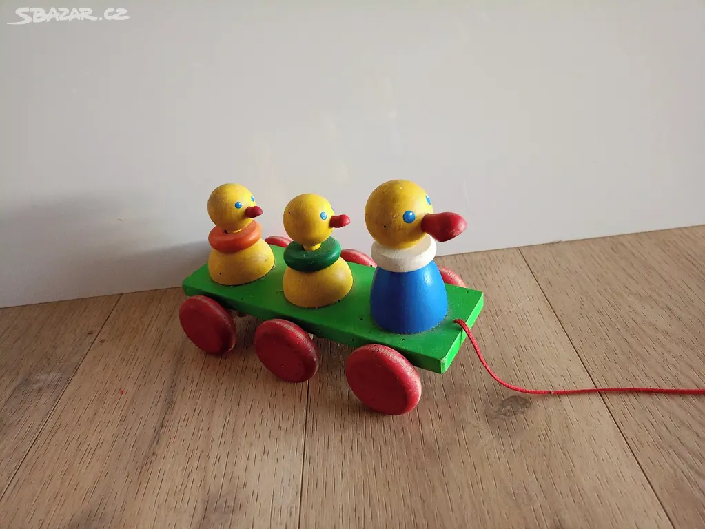 Retro dřevěná hračka Kacenky - Praha - Bazar - Sbazar.cz