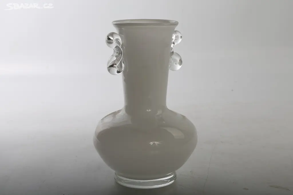 Skleněná ručně vyrobená retro váza Sluczan -Orkusz - Plzeň - Bazar ...