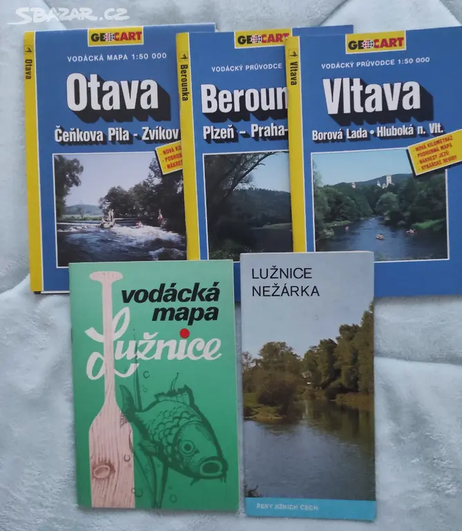 Vodácké mapy Otava Berounka Vltava Lužnice - Brno - Bazar - Sbazar.cz