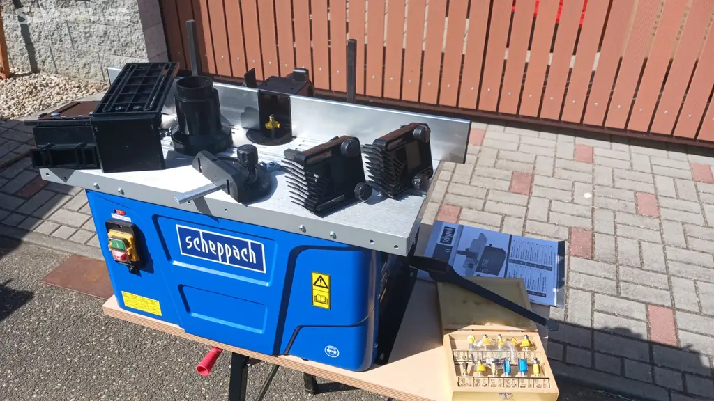 Scheppach HF 50 stolová fréza + 12 dílná sada fréz - Divišov - Bazar ...