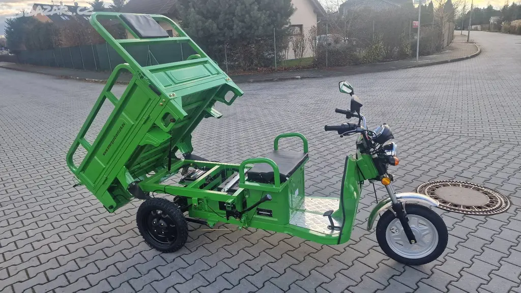 ELEKTRICKÁ NÁKLADNÍ TŘÍKOLKA ADVENTO MAXI ZELENÁ S - Hradec Králové ...