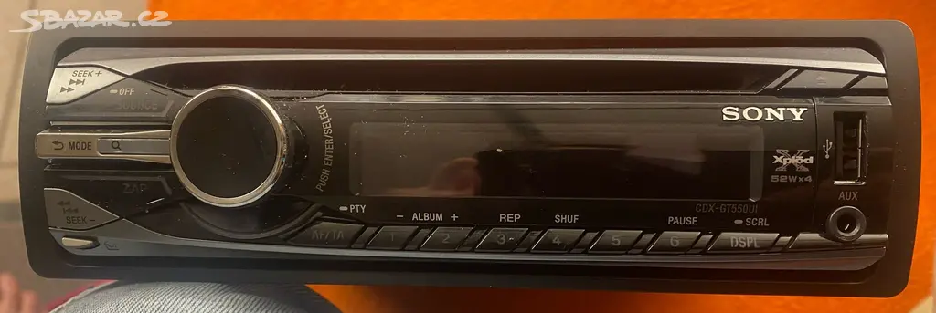 Autorádio Sony CDX-GT550UI, CD/MP3, USB - Bučovice, Kloboučky - Bazar - Sbazar.cz