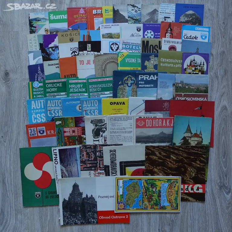 Turistické mapy, automapy, plány měst - 66 kusů - Ostrava - Bazar - Sbazar.cz