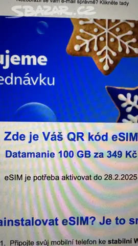 100 GB O2 Datamanie eSIM - Praha - Bazar - Sbazar.cz