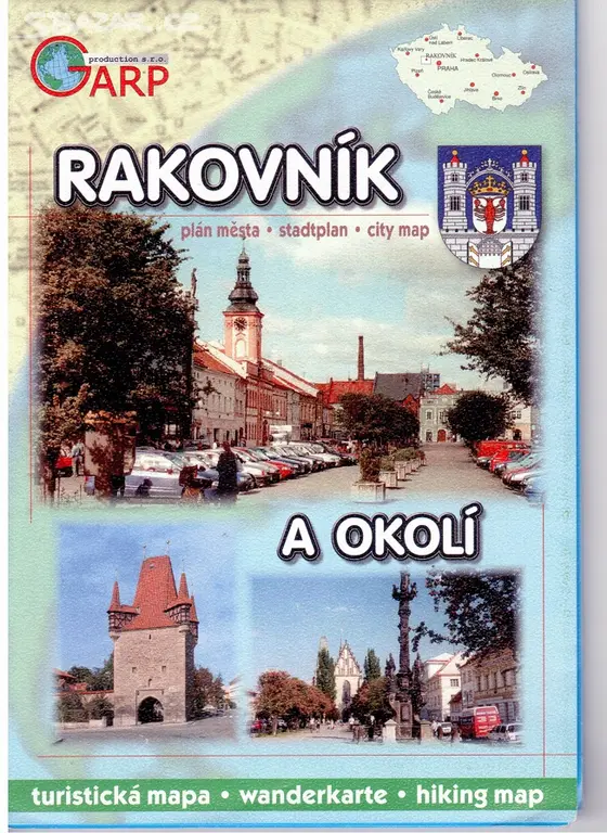 mapa Rakovníka a okolí - Plzeň - Bazar - Sbazar.cz