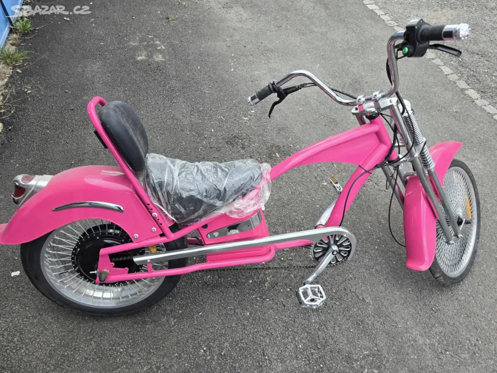 Elektro kolo Chopper Najeto cca 50 km - Beroun - Bazar - Sbazar.cz