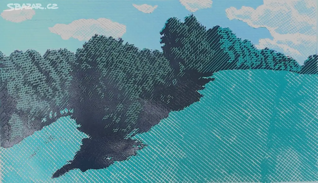 Pavel Piekar: Stráň - Šumava - Barevný linoryt - Kutná Hora - Bazar ...