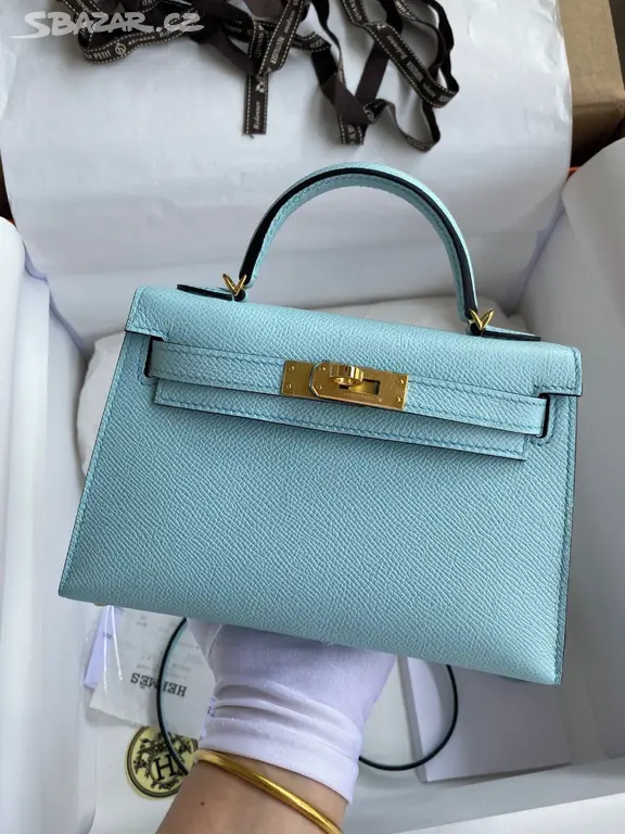 Hermes Mini Kelly Baby Blue - Zlín - Bazar - Sbazar.cz