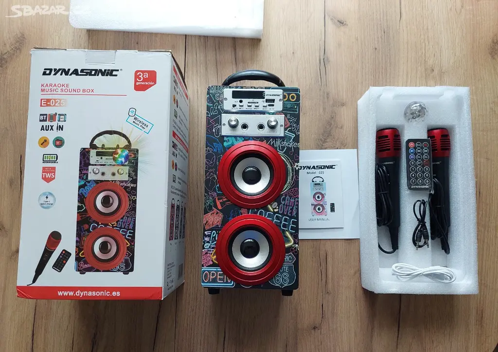 Karaoke Bluetooth Reproduktor DYNASONIC - Teplice - Bazar - Sbazar.cz