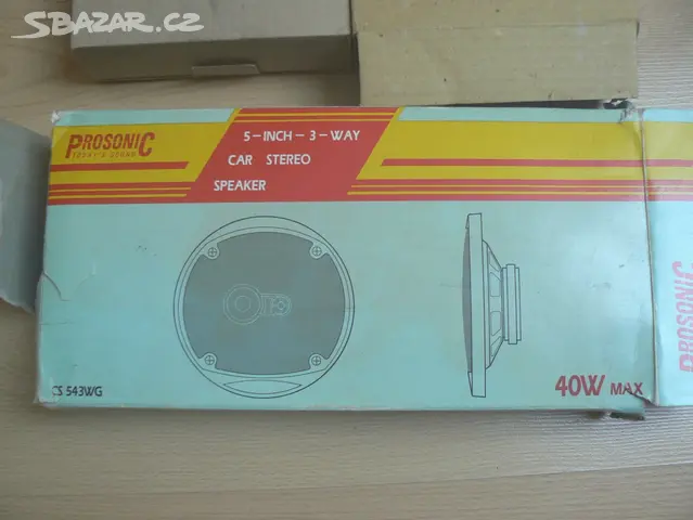repráky PROSONIC, autoreproduktory. NOVÉ - Kralice na Hané - Bazar ...