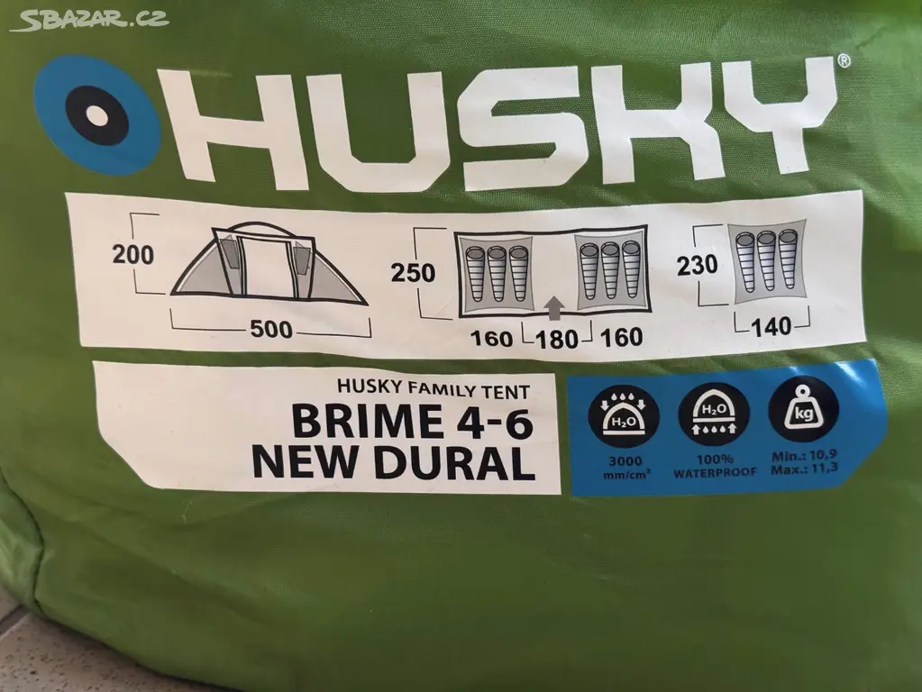 Husky Brime 4-6 New dural zelený - Praha - Bazar - Sbazar.cz