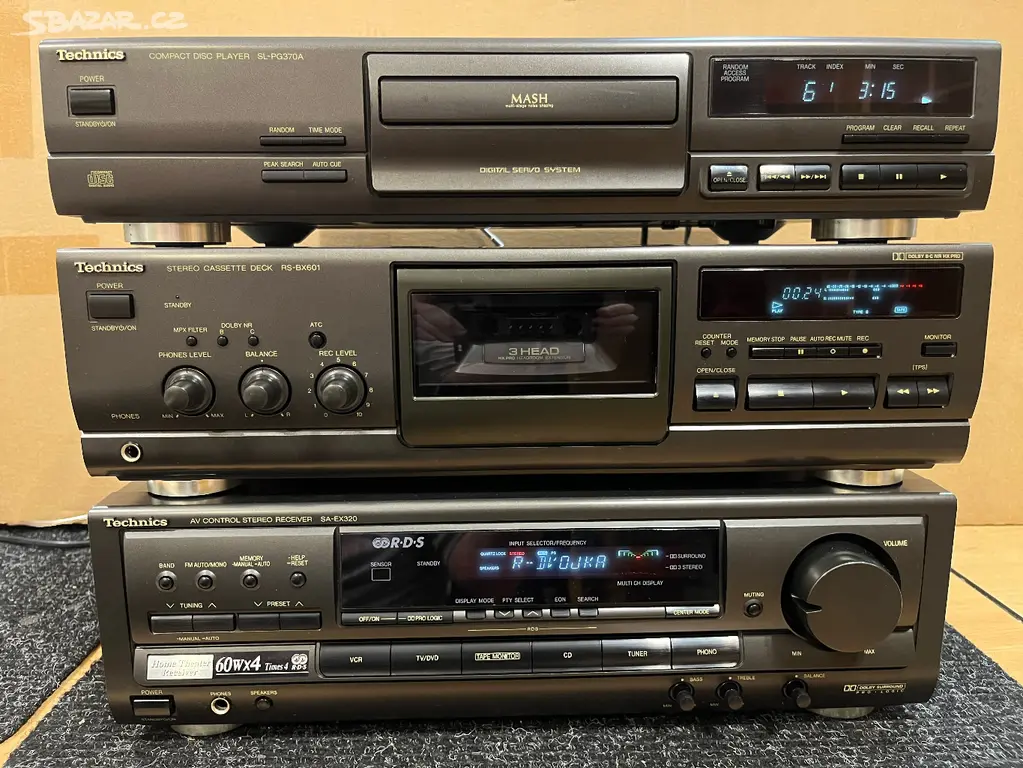 Technics CD přehrávač SL-PG370A, cinch+220V kabel - Praha, Miškovice ...