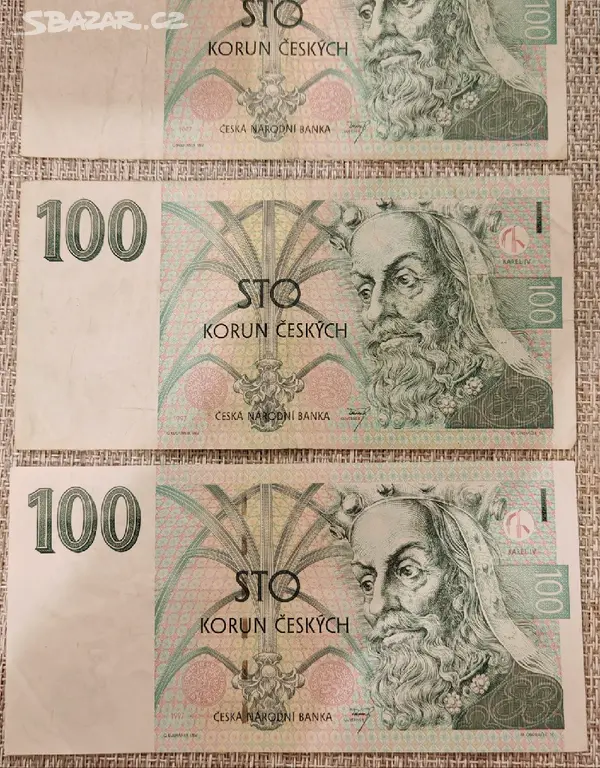 100kc 1997 D, E, F, oběhové stavy - Planá nad Lužnicí - Bazar - Sbazar.cz
