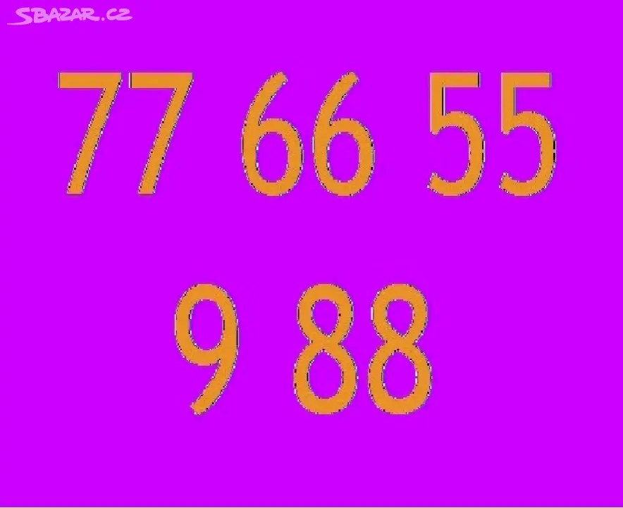 Mobilní číslo +420 77 66 55 988 SIMKARTA - České Budějovice - Bazar ...