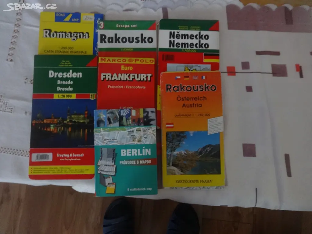 Turistické mapy Německa, Rakouska + vybraná města - Praha 4 - Bazar ...