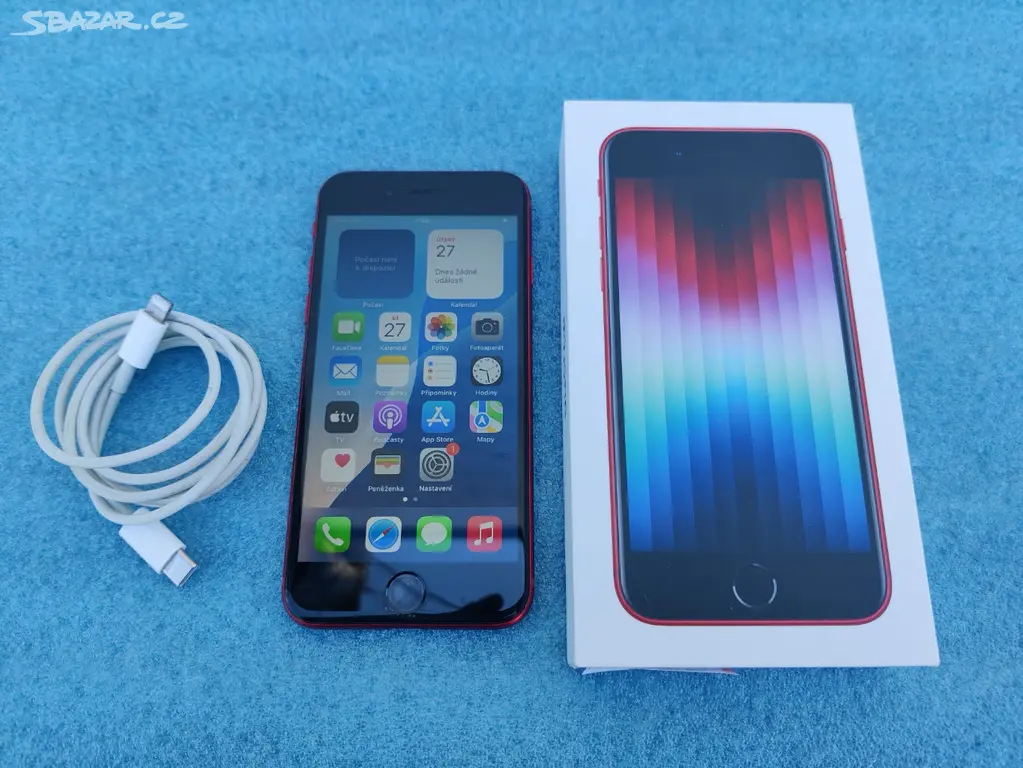 IPHOHE SE 2022 256GB - RED - TOP STAV - Ústí nad Labem - Bazar - Sbazar.cz