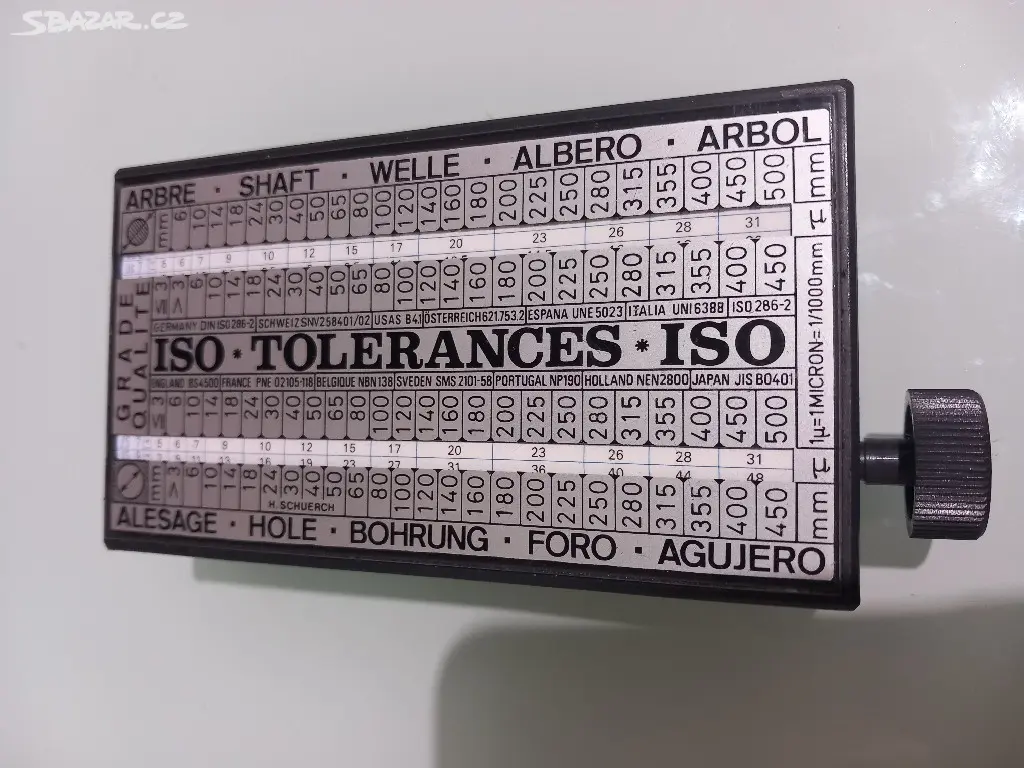 Klíč TOLERATOR pro tolerance ISO - Olomouc - Bazar - Sbazar.cz