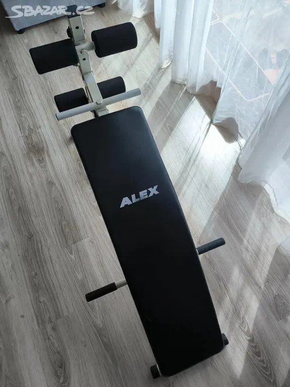 Posilovací lavice ALEX bílo-černá - Frýdek-Místek - Bazar - Sbazar.cz
