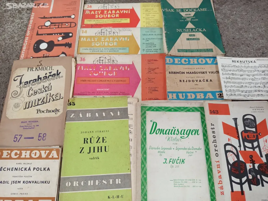 Staré noty - Praha, Kobylisy - Bazar - Sbazar.cz