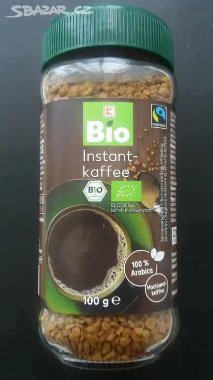 Káva instantní BIO 100 gramů - Prostějov - Bazar - Sbazar.cz