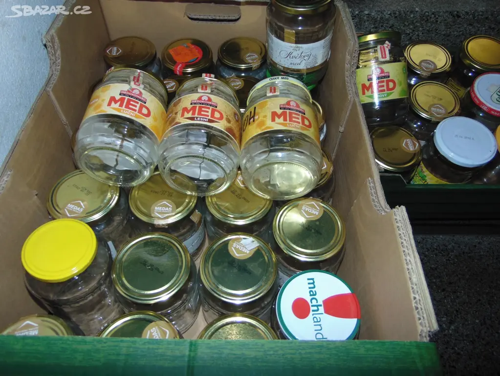 Sklenice od medu - 1 kg - 40 x ks cena za kus - Litvínov - Bazar ...