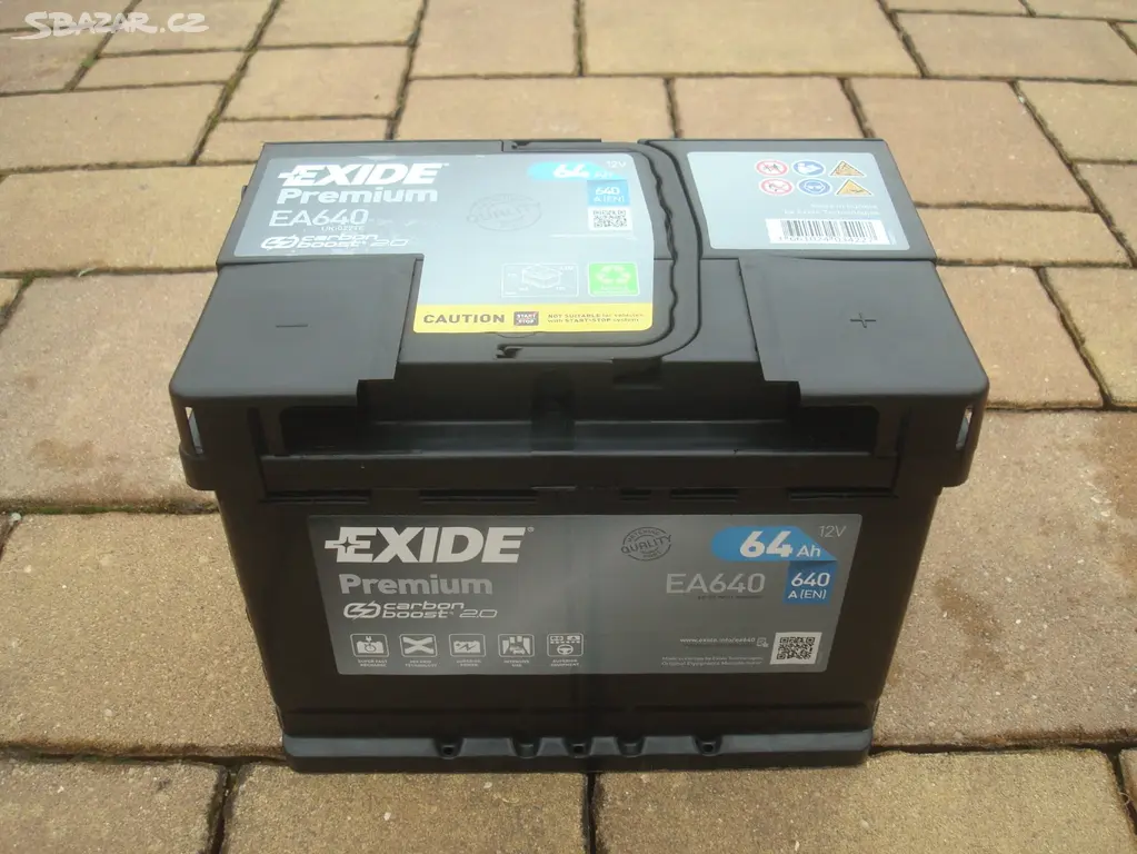 Autobaterie EXIDE PREMIUM 64Ah 640A EA640 Carbon - Dobruška, Chábory ...