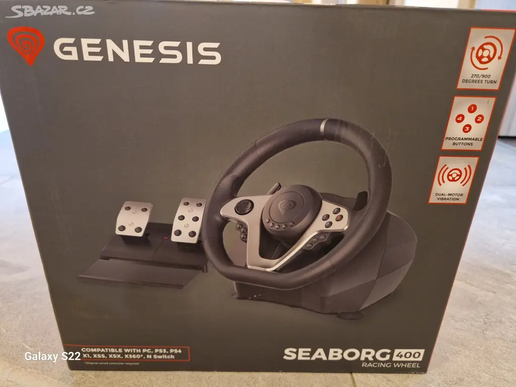 Racing volant Genesis Seaborg 400 s krabicí - Praha, Letňany - Bazar ...