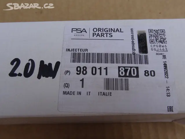 Peugeot 308,508,3008,5008 2.0HDi-vstřikovač adblue - Mělník - Bazar ...