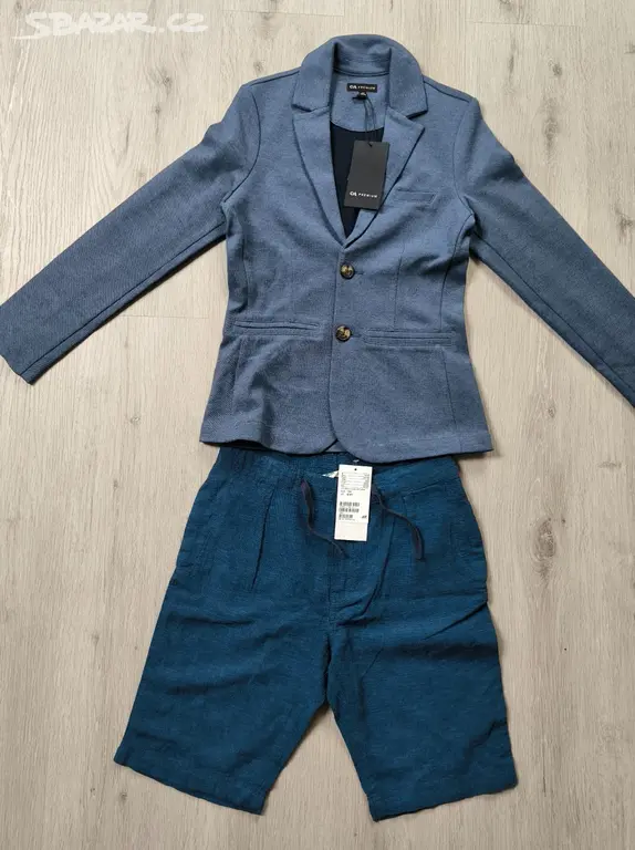 Letní společenský set 134/140 HM sako kraťasy - Brandýs nad Labem-Stará ...