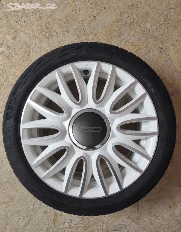 Originální alu kola 16" Fiat 500, vč. pneu - Jablonec nad Nisou - Bazar ...