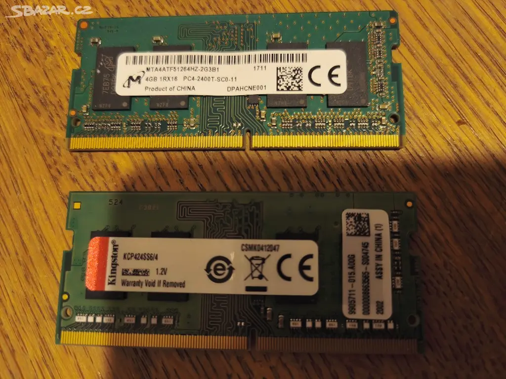 2x 4GB DDR4 RAM do notebooku - Tábor - Bazar - Sbazar.cz