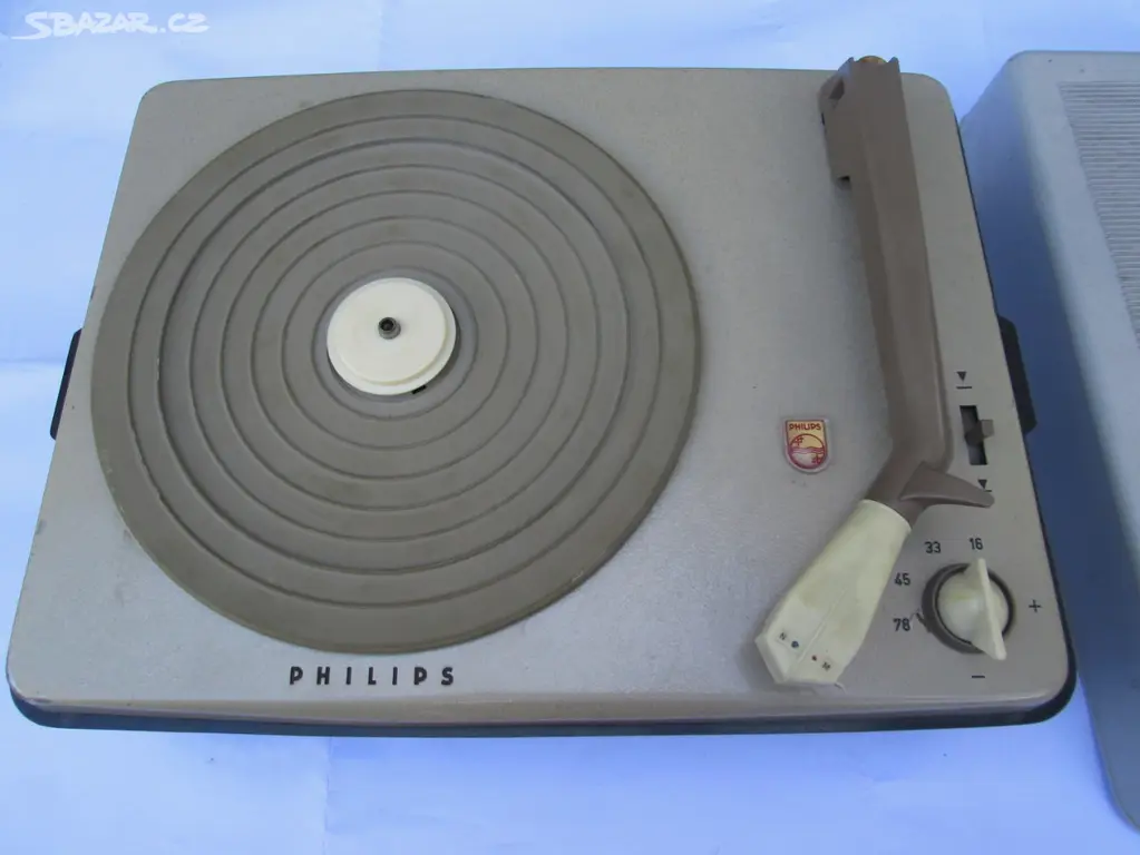 Historický gramofon Philips AG 2209/95 - hrající - Brno - Bazar - Sbazar.cz