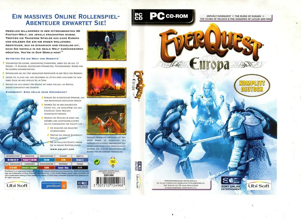 počítačová hra PC CD-ROM-EverQuest Europa - Úvaly - Bazar - Sbazar.cz