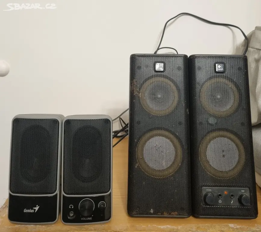 Sada dvou reproduktorů - Repráky k PC - Praha - Bazar - Sbazar.cz