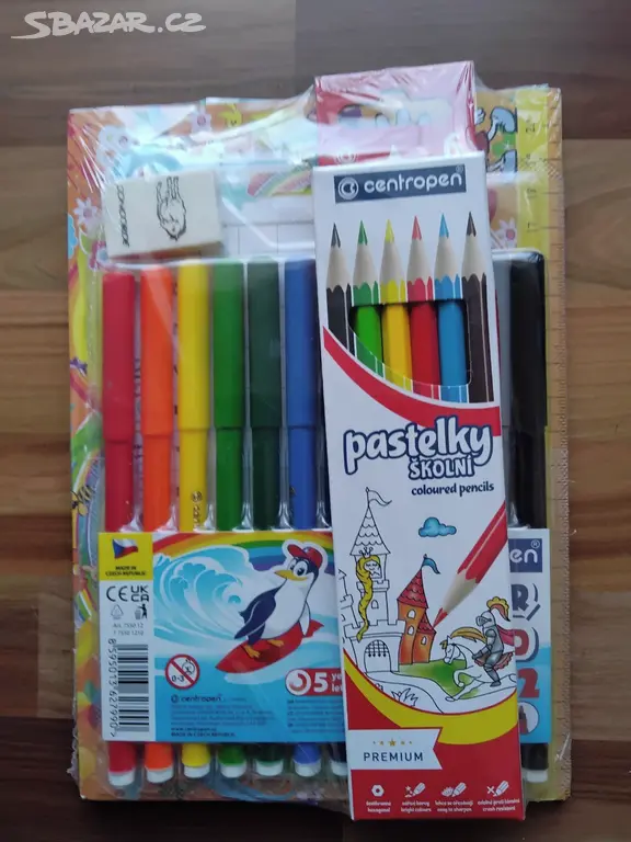 Pastelky + fixy set - Hukvaldy, Horní Sklenov - Bazar - Sbazar.cz
