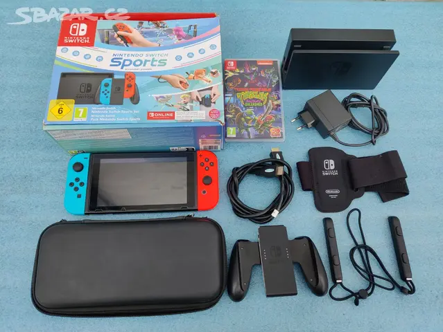 NINTENDO SWITCH SPORTS SET + HRY - Ústí nad Labem - Bazar - Sbazar.cz