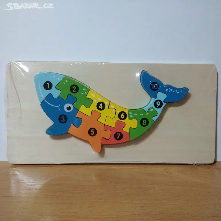 Dřevěné puzzle Velryba NOVÉ - Bělá nad Radbuzou - Bazar - Sbazar.cz